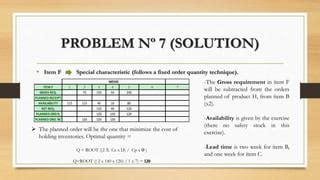 Mrp exercise nº PPTX Business Business and Finance