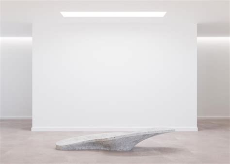 Premium Photo Empty White Wall In Modern Art Gallery Mock Up Interior