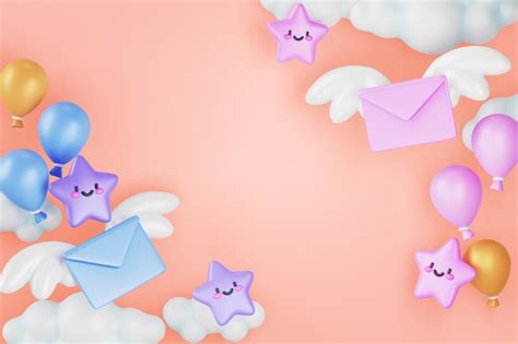 Free Psd Gender Reveal Background Rendering