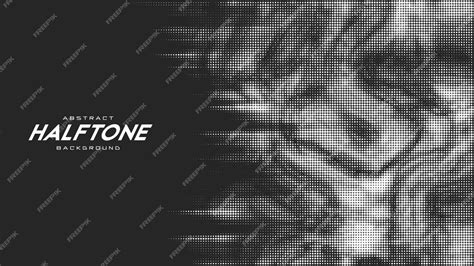 Free Vector Abstract Vector Torn Monochrome Halftone Background Scrathed Dotted Texture Element