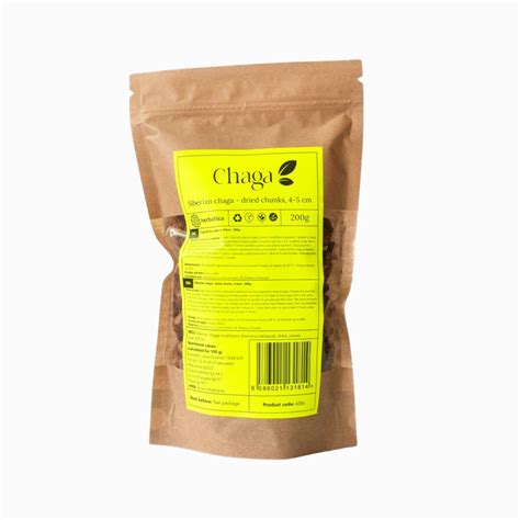 Čaga Sibírska Sušené Kúsky 4 5 Cm 200g Herbatica