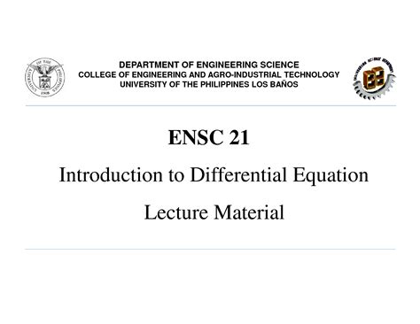 SOLUTION Differential Equation Studypool