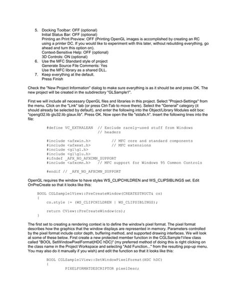 Programming Using Opengl In Visual C Pdf