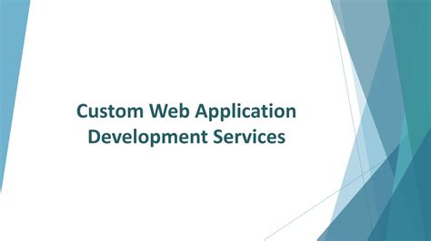 ppt custom web application development services powerpoint