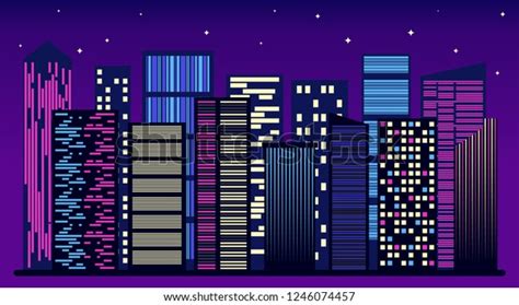 Cityscape Night Clipart Background