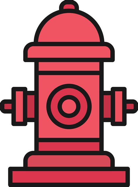 Fire Hydrant Line Filled 9424593 Vector Art At Vecteezy