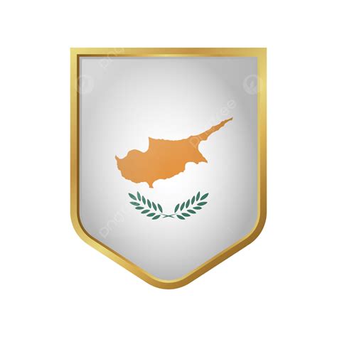 Cyprus Flag Vector Design Images Cyprus Flag Vector With Golden Frame Cyprus Flag Vector Png