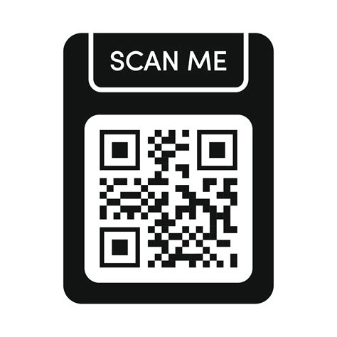 Qr Code Frame Black Color Scan Me Tag 13211792 Vector Art At Vecteezy