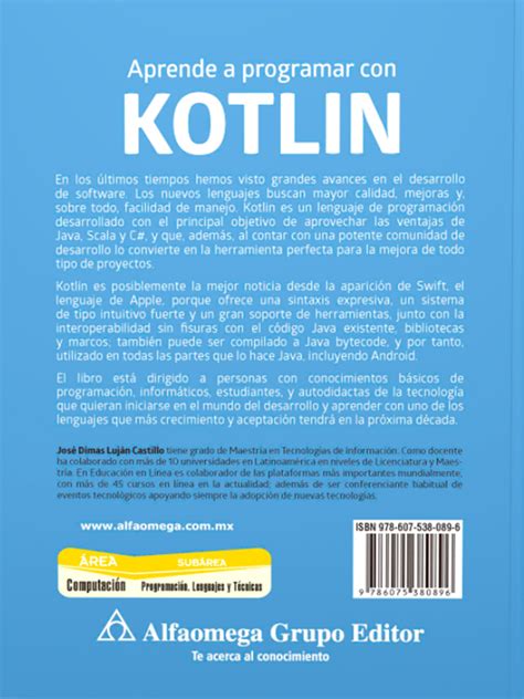 aprende a programar con kotlin alfaomega méxico