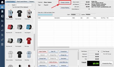 Selecting A Customer Woopos Support
