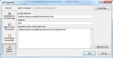 Email Access Excel Tips