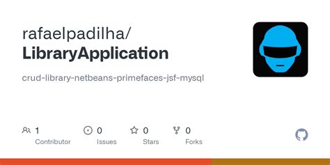 GitHub Rafaelpadilha LibraryApplication Crud Library Netbeans