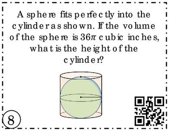 Area Perimeter Volume And Surface Area QR Code Activity TpT