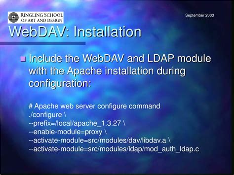 Ppt Siguccs ‘03 Paper 62 Webdav What It Is What It Does Why You Need It Powerpoint