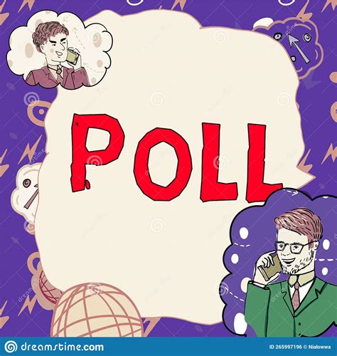 Sign Displaying Poll Business Concept Record Of The Number Of Votes