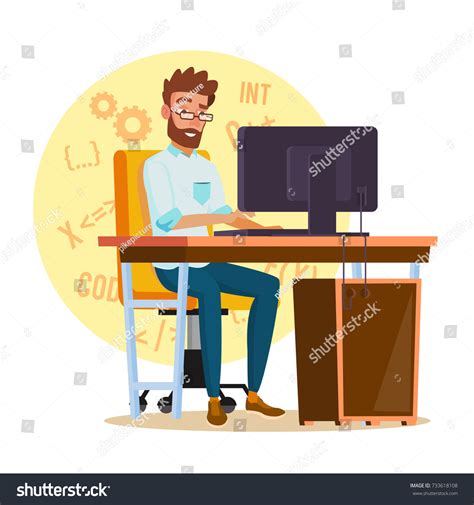 Programmer Man Classic Professional Programmer Man Stock Illustration 733618108 Shutterstock Programmer Man Classic Professional Programmer Man Stock Illustration 733618108 Shutterstock