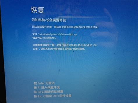 Ntfs Sys蓝屏或黑屏 原因与解决方法 付杰博客