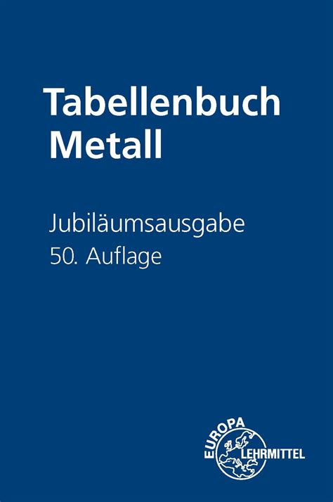Tabellenbuch Metall Mit Formelsammlung Digitales Buch Interaktiv