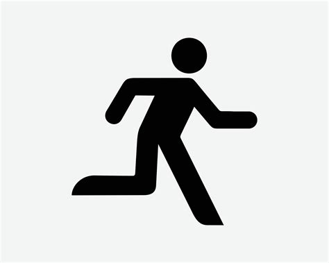 Running Stick Figure Text