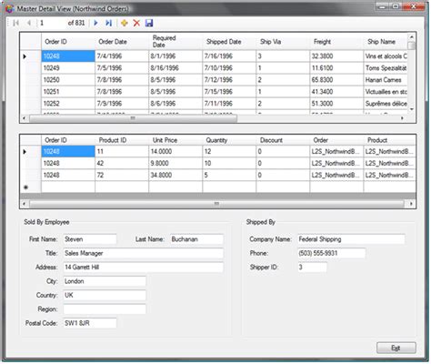 easy linq to sql based master detail editor in visual basic