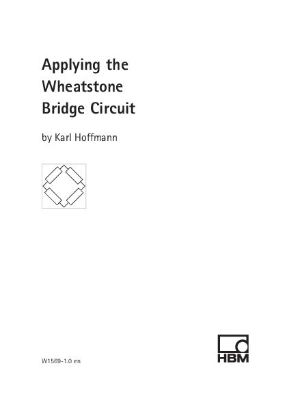 Pdf Applying The Wheatstone Bridge Circuit