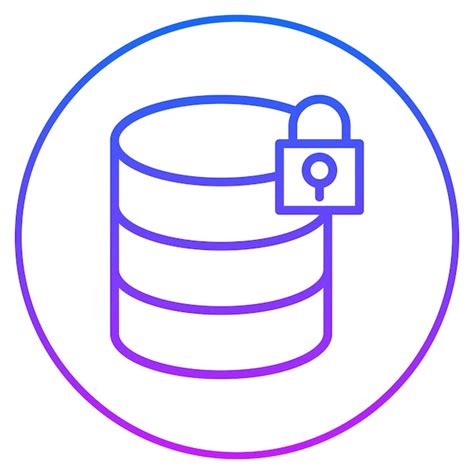 Premium Vector Database Security Vector Illustration