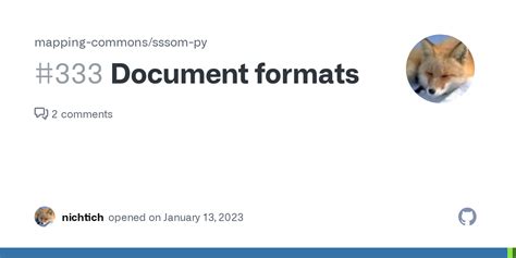 document formats · issue 333 · mapping commons sssom py · github