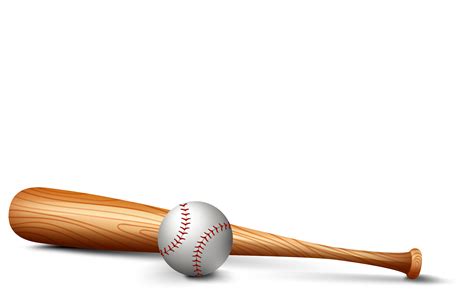 Wooden Baseball Bat Vector