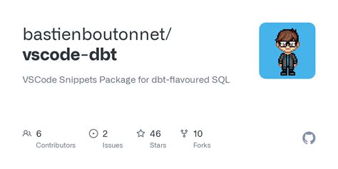 Github Bastienboutonnet Vscode Dbt Vscode Snippets Package For Dbt Flavoured Sql