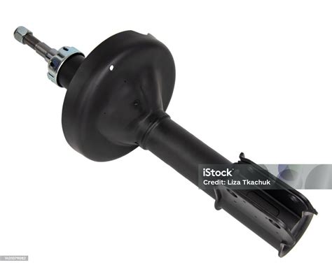 흰색 배경에 고립 된 충격 흡수 장치 자동차 자동차 세부 사항 강철에 대한 스톡 사진 및 기타 이미지 강철 공학 금속 Istock