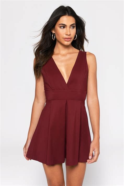 Sexy Blush Dress Plunging Dress Beautiful Pink Dress Day Dress Tobi Us