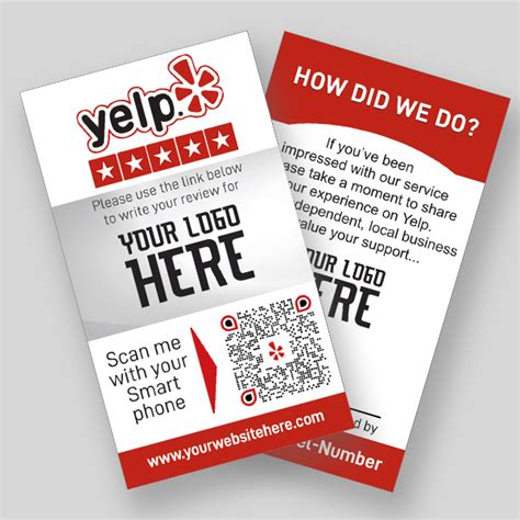 2500 Yelp Review Cards For Restaurants Review Cards