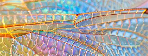 Dragonfly Wing Extreme Close Up Macro Texture Intricate Detailed