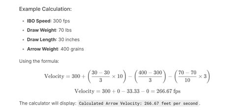 arrow velocity calculator the physics point