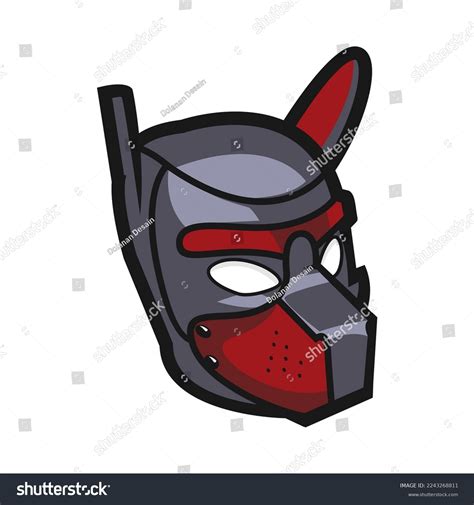 Cartoon Skin Sex Mask Colored Stock Vector Royalty Free Shutterstock