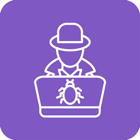 Hacker Line Round Corner Background Icons 14662154 Vector Art At Vecteezy
