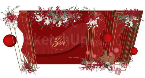 6658 Free Sketchup Event Decoration Models Download