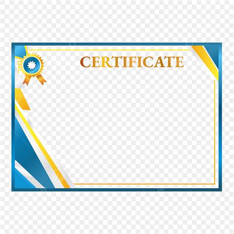 Gold Certificate Border Vector Hd Images Blue Silver Gold Graduation