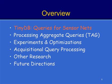 Querying Sensor Networks Ppt Download