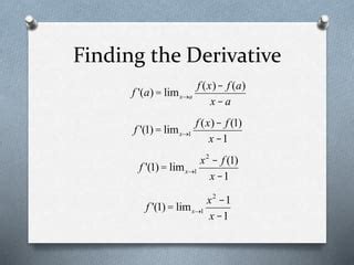 3.1 limit definition of the derivative | PPTX