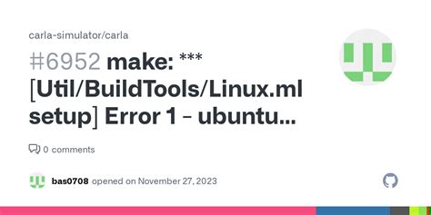 Make Utilbuildtoolslinuxmk142 Setup Error 1 Ubuntu 2004