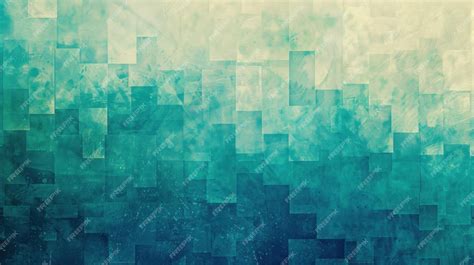 Elegant Teal Mosaic Vintage Gradient Background With Rule Of Thirds And