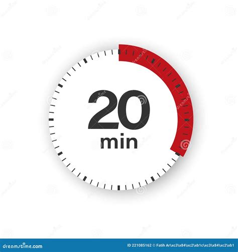 Minutes Timer Stopwatch Symbol Flat Style Editable Isolated 57 OFF