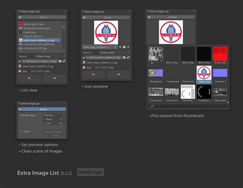 Addon Extra Image List Released Scripts And Themes Blender Artists Community