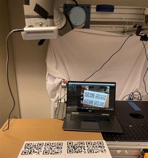 Experimental Setup Showing The Qr Marker Calibration Board Bottom And Download Scientific