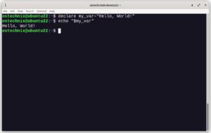 Bash Declare Command Usage With Examples OSTechNix
