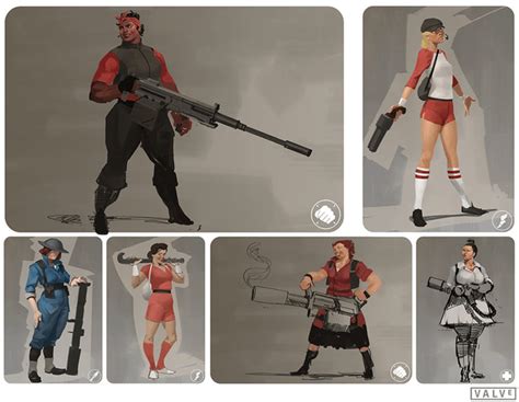 Female Character Concept Art For Tf2 From The Valve Leak As Expect