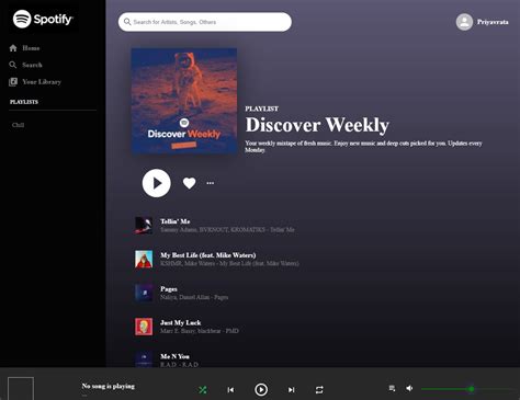 GitHub Priyavrata Spotify Clone React A Clone Of Spotify Using React