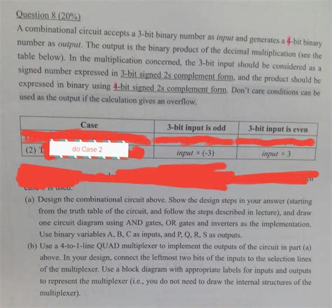 Question A Combinational Circuit Accepts A Chegg