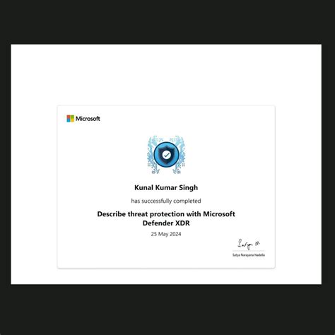 kunal kumar singh on linkedin microsoft microsoftlearn cybersecurity